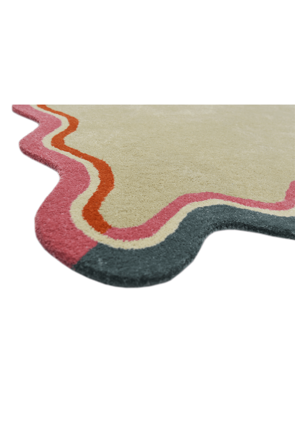 Eco-Friendly Furrow Hand Tufted Rug for Kids